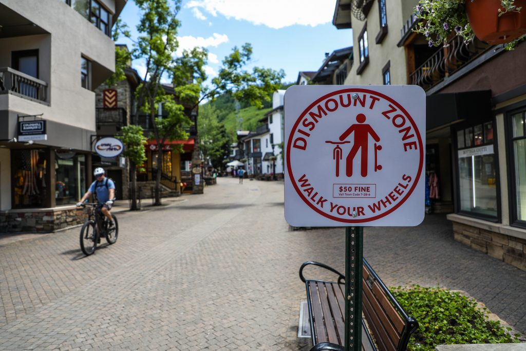 What’s the deal with the new dismount zone signs in Vail Village ...